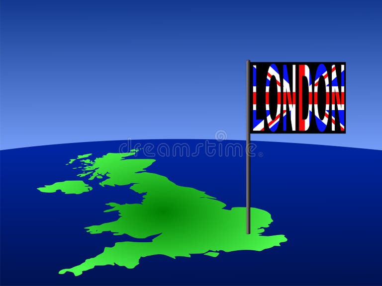 UK with London flag stock vector. Illustration of flag - 2849567