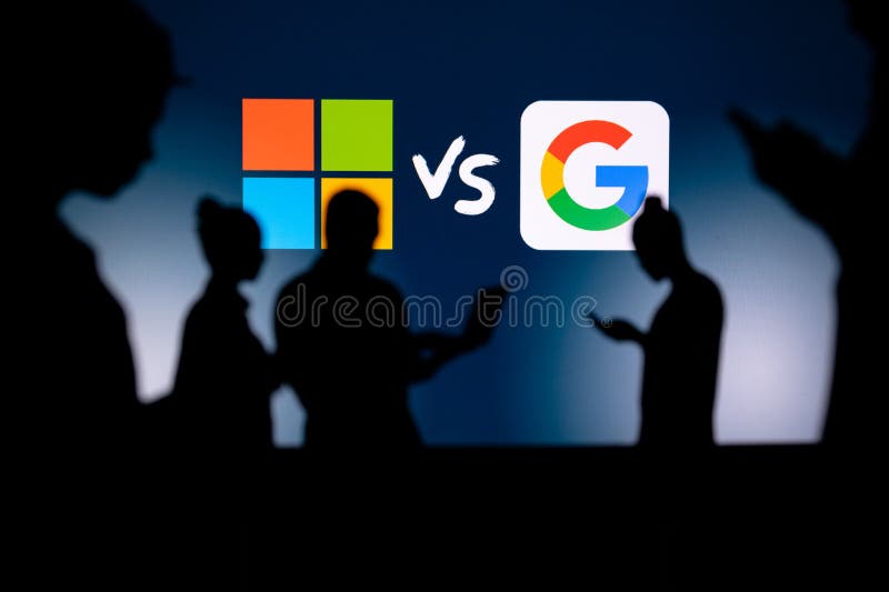 UK, LONDON. JANUARY 30, 2023: Microsoft Vs Google Editorial Image ...