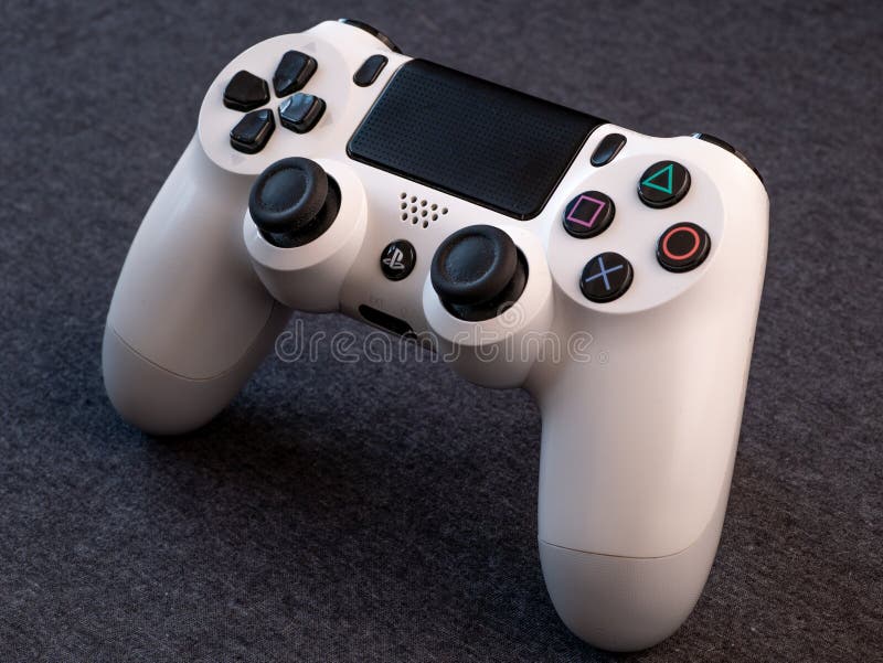 UK, March 2020: White PS4 Playstation Pad Controller Editorial Photo ...