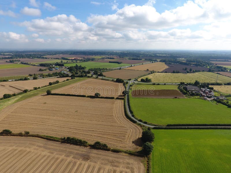 UK Mixed Farmland stock photo. Image of green, grass - 95626224