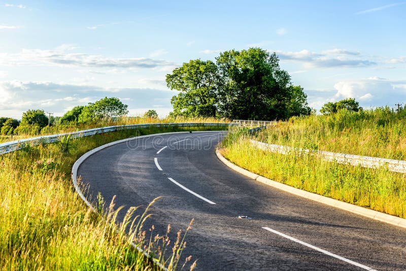 Uk Motorway Road Overhead View at Daylight Stock Photo - Image of ...
