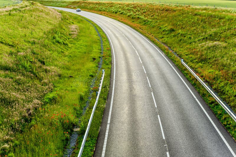 Uk Motorway Road Overhead View at Daylight Stock Image - Image of ...