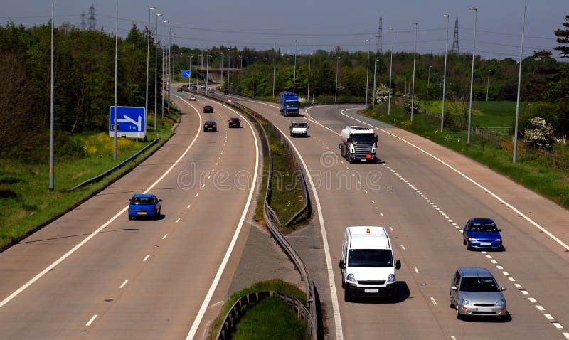 Large Heavy Deliveries on Motorway Stock Image - Image of delivery ...