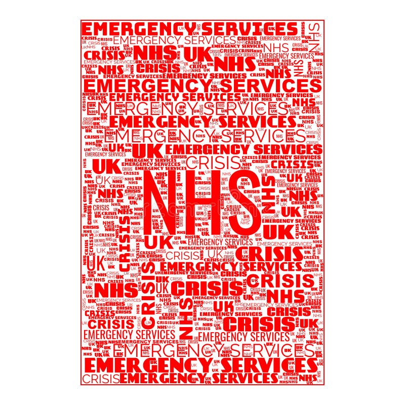 UK NHS Emergency Services Crisis Illustration Background Header ...
