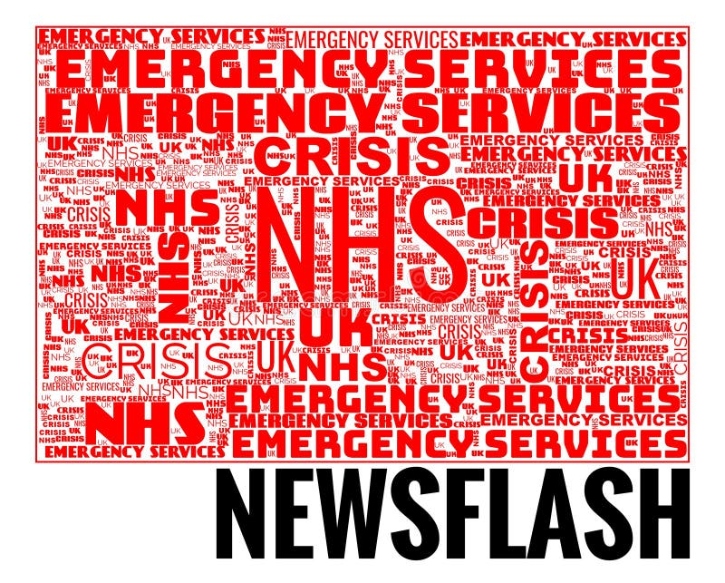 UK NHS Emergency Services Crisis Illustration Background Header ...