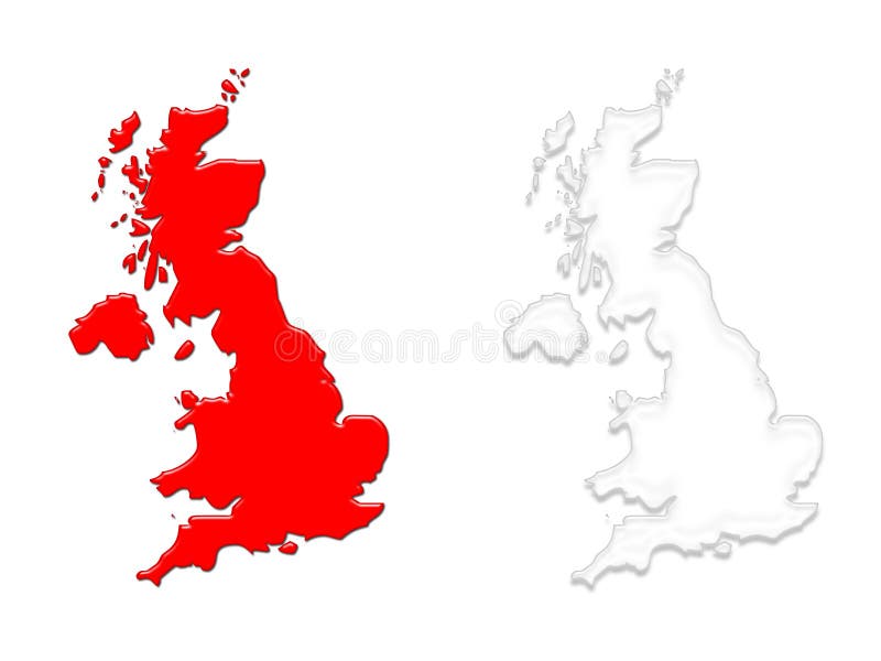 UK Outlines stock illustration. Illustration of location - 3471160