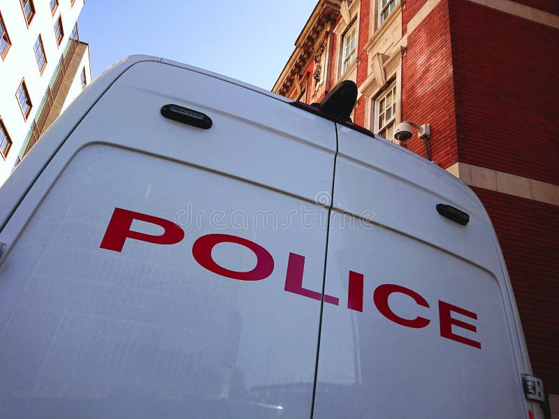 Police Van stock photo. Image of cuffs, policeman, police - 136965812
