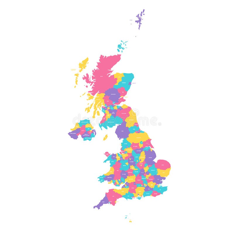 Uk Political Map Stock Illustrations – 1,331 Uk Political Map Stock ...