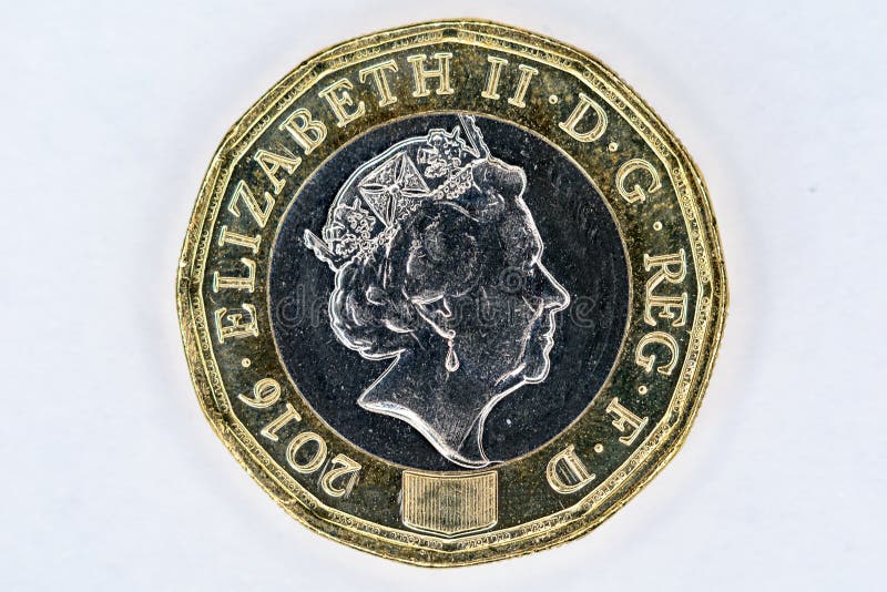 One pound coin editorial stock photo. Image of economy - 10452788