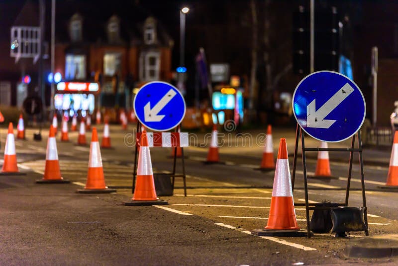 UK Road Services Roadworks End Sign on Motorway Stock Photo - Image of ...