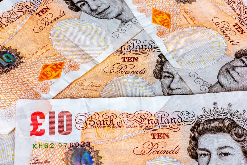 UK ten pound notes editorial image. Image of purchase - 69633925