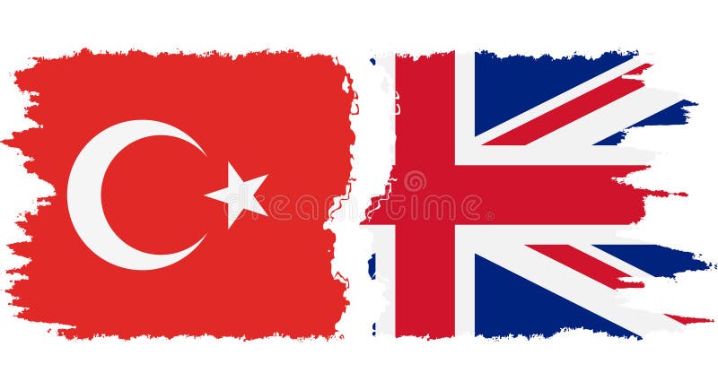 UK and Turkey Grunge Flags Connection Vector Stock Vector ...