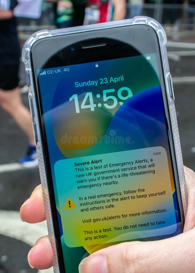 UK-wide Test of the Emergency Alerts System Taking Place on an Iphone ...