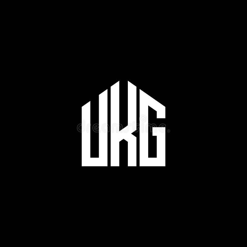 UKG Letter Logo Design on BLACK Background. UKG Creative Initials ...