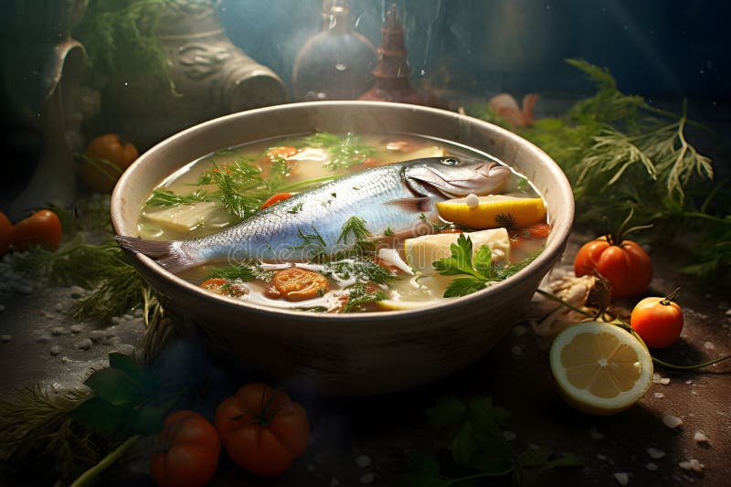 Ukha, a Clear Fish Soup Featuring a Variety of Freshwater Fish ...