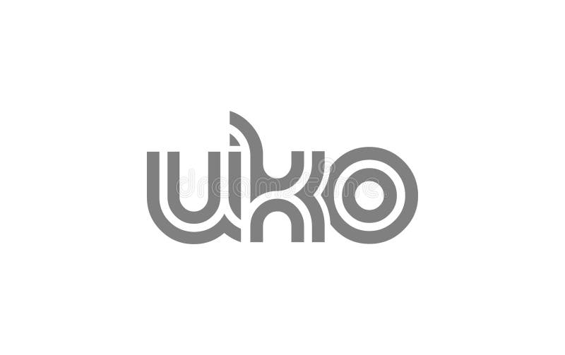 UKO Creative Unique Modern Letter Logo Design Stock Vector ...