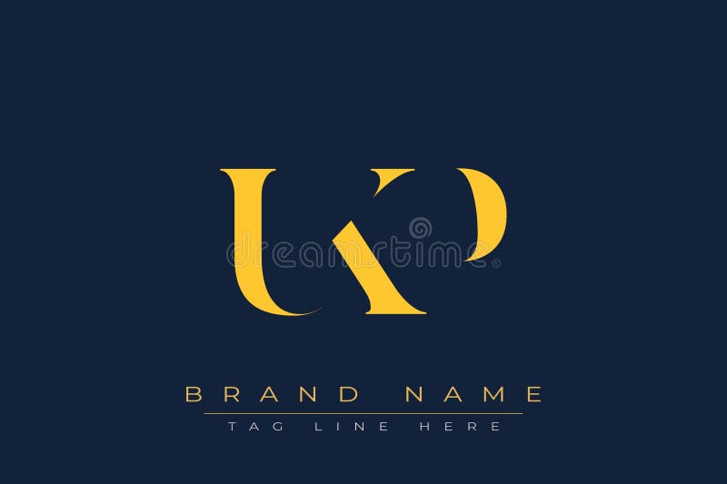 UKP Abstract Letter Logo Design Stock Vector - Illustration of anniversary, alphabet: 375254485