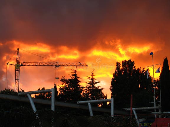 Ukraine stock image. Image of cloud, dramatic, orange - 1661471