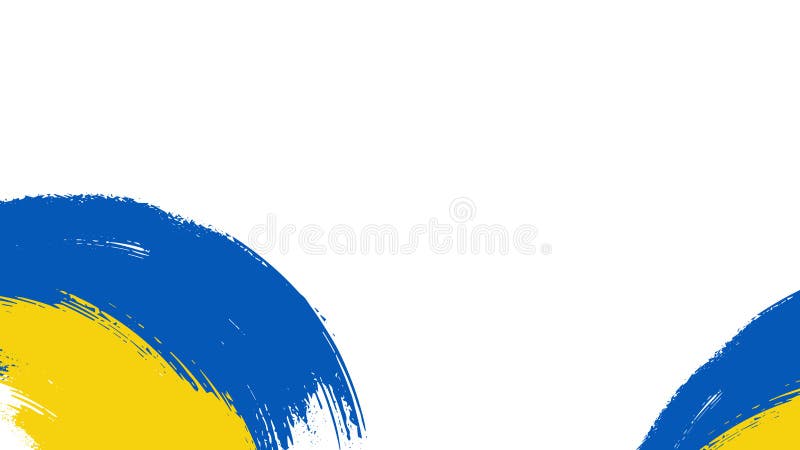 Ukraine Background Ukraine Color Flag with Brush Effect Stock Vector ...
