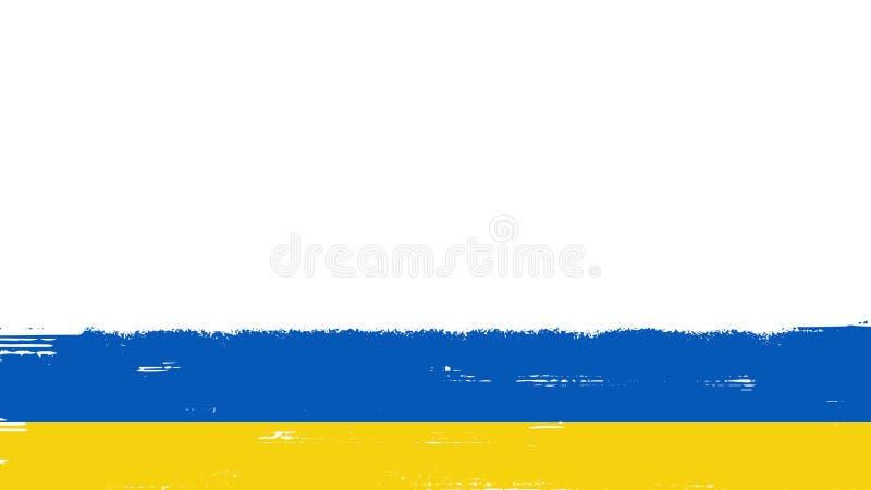 Ukraine Background Ukraine Color Flag with Brush Stroke Effect Stock ...