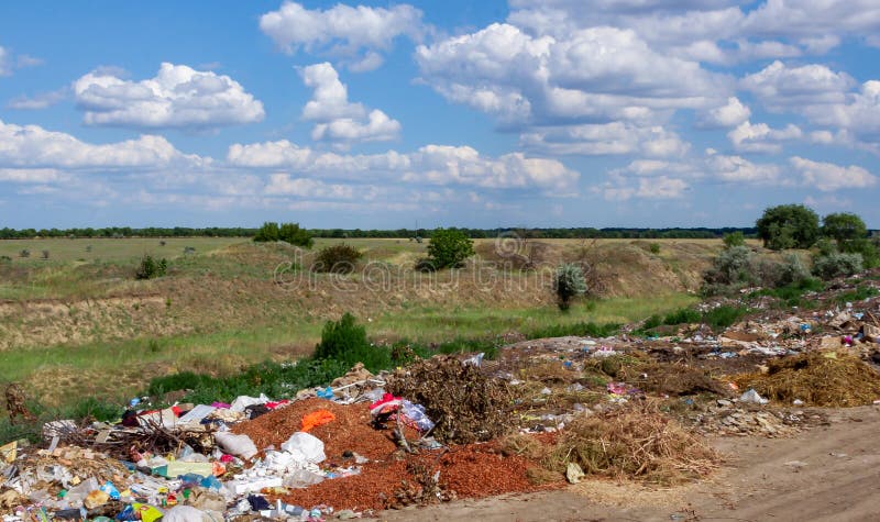 Pollution of Nature, Spontaneous Garbage Dump in the Field ...