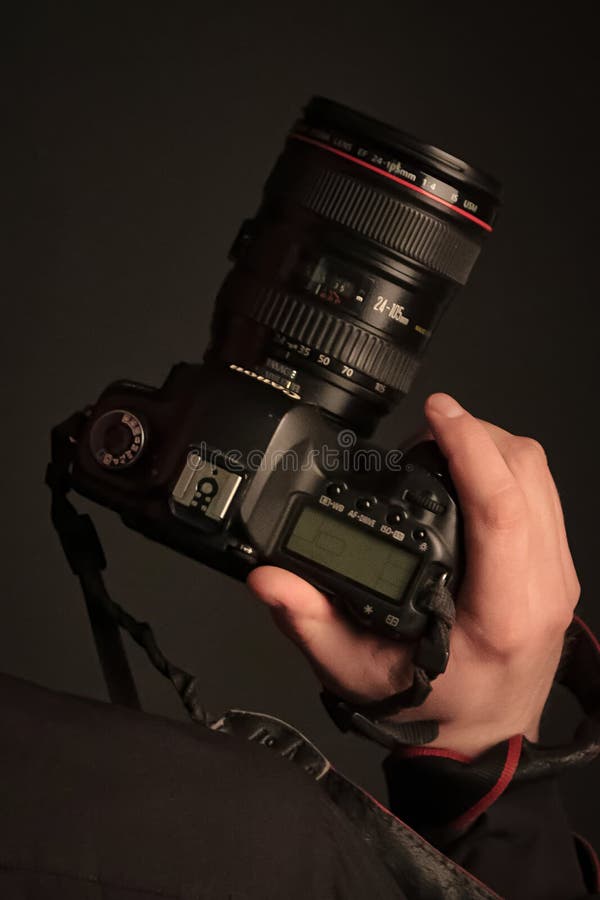 Ukraine 04 2019. Camera in Hand, Photographer, Photographing, Editorial ...