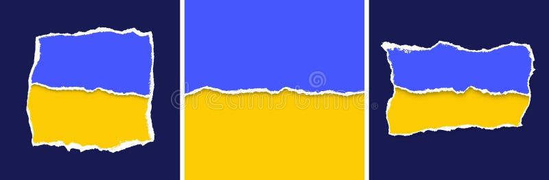 Ukraine Design Elements. Abstract Backgrounds Using Ukraine Flag Colors ...