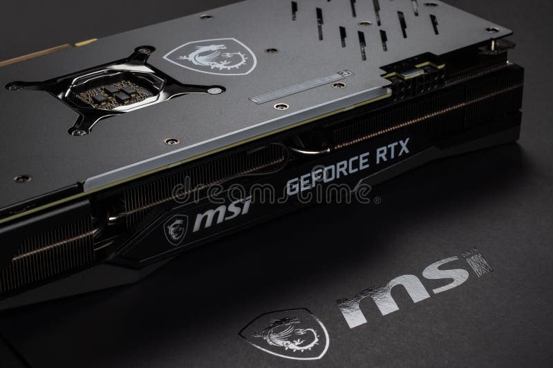 UKRAINE, DNIPRO, FEBRUARY 23, 2023: MSI Geforce RTX Graphics Card ...