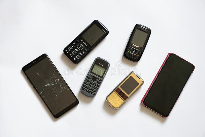 Ukraine Dnipro 10.08.2021 - Phones of Different Models and Different ...