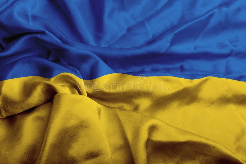 Ukraine Flag Simple Illustration for Independence Stock Image - Image ...