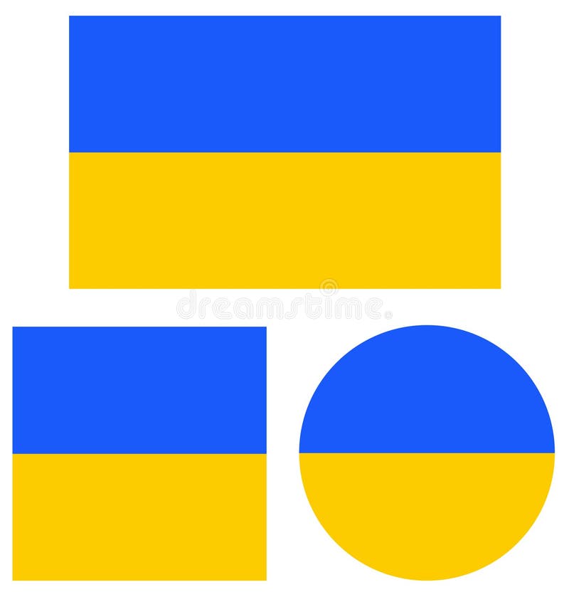 Ukraine Flag - Sovereign State in Eastern Europe Stock Vector ...