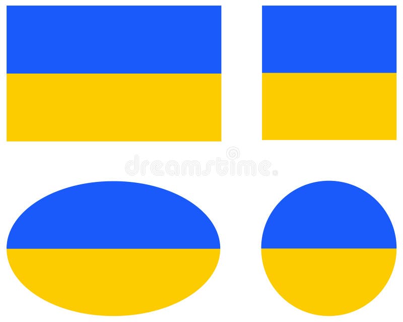 Ukraine Flag - Sovereign State in Eastern Europe Stock Vector ...