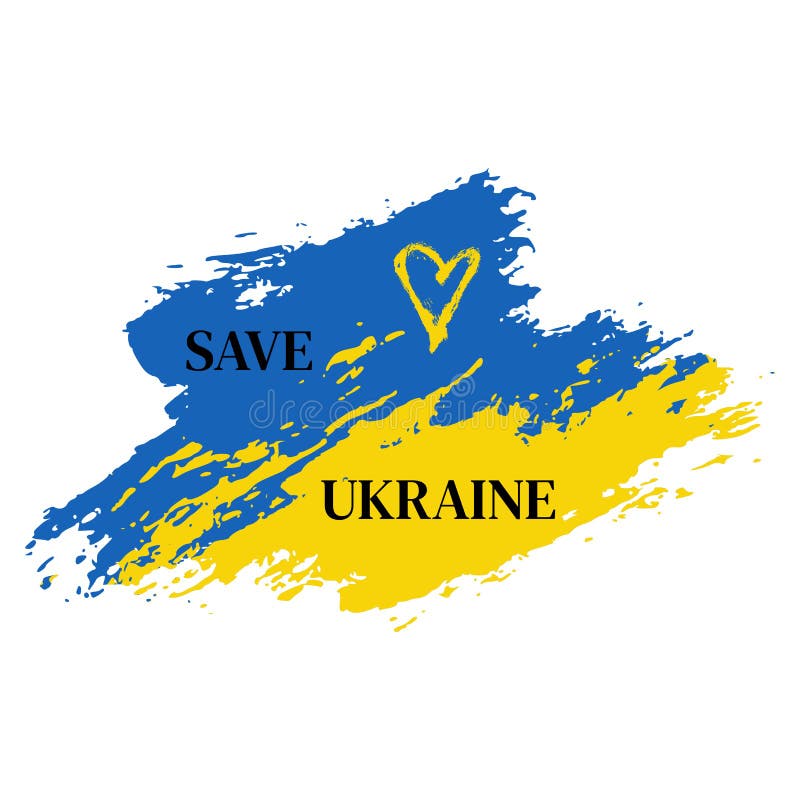Ukraine Flag. Vector Illustration Isolated on White Background Stock ...