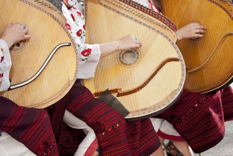 Ukraine Girls Play a Musical Instrument Stock Image - Image of display ...