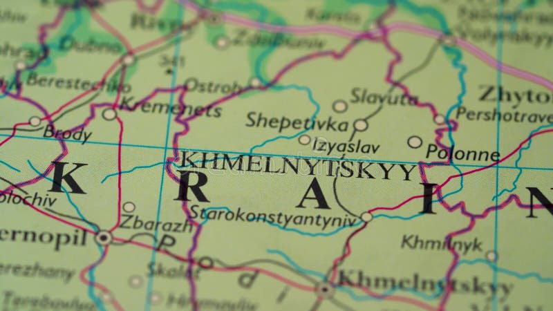 Ukraine Highlighted on a World Map 4K Stock Footage - Video of cornwall ...