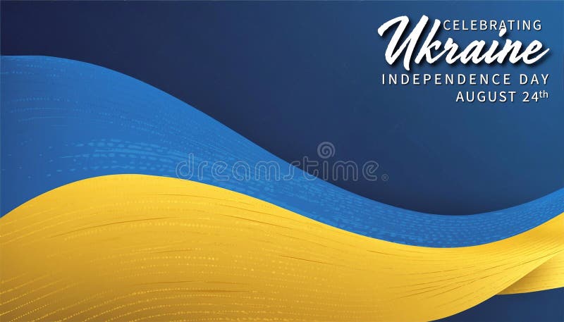 Ukraine Independence Day Poster Design Stock Illustration ...
