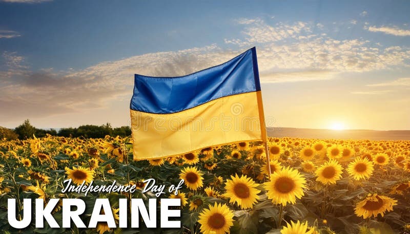 Ukraine Independence Day Poster Design Stock Illustration ...