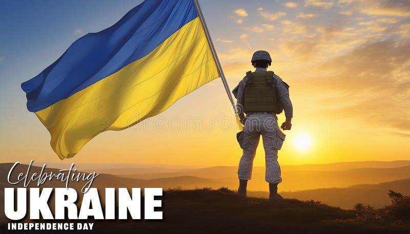 Ukraine Independence Day Poster Design Stock Illustration ...