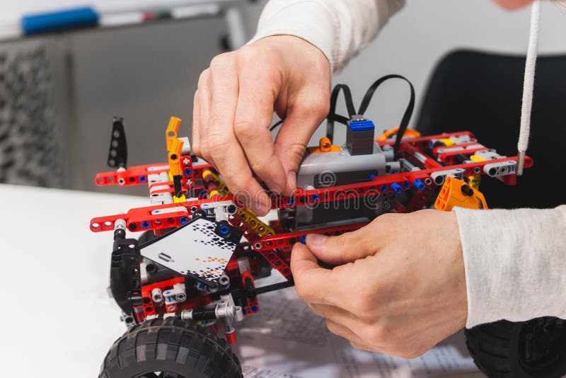Lego Technic Constructor Mechatronics Breadboard Editorial Stock Photo ...