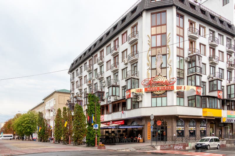 Ukraine, Khmelnytskyi, October 2022. Modern Buildings in Khmelnytskyi ...