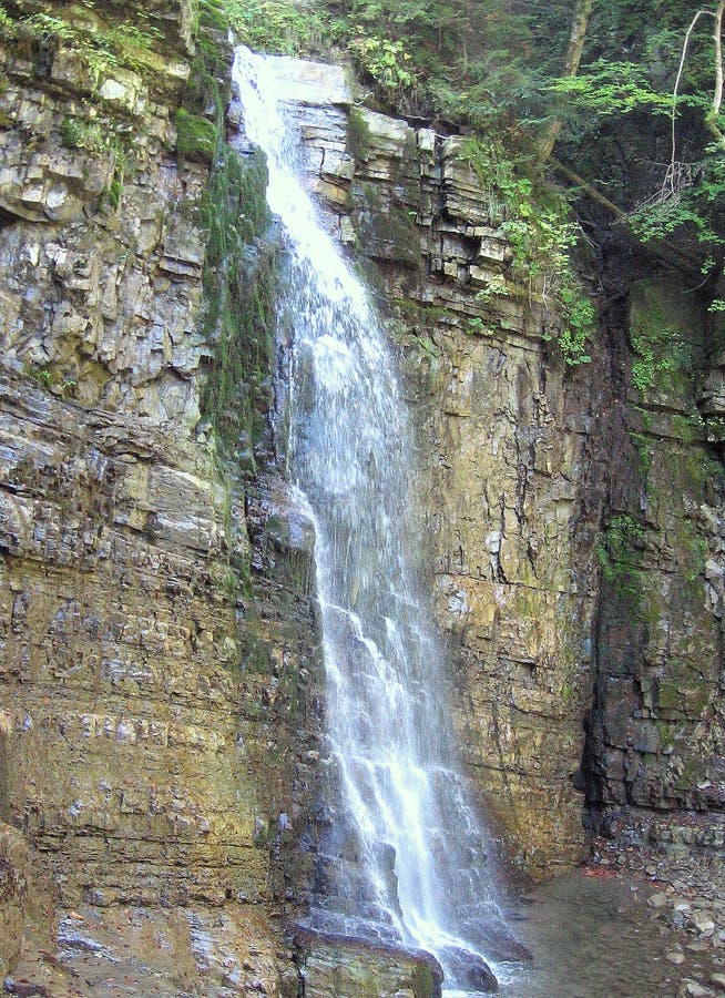 Ukraine, Manyava, a Waterfall in the Highlands Stock Photo - Image of ...