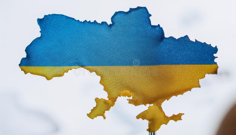 Ukraine Map and Flag stock illustration. Illustration of administrative ...