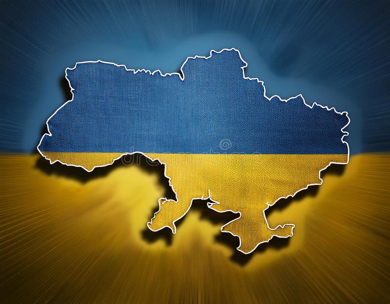 Ukraine Map and Flag stock illustration. Illustration of clipping ...