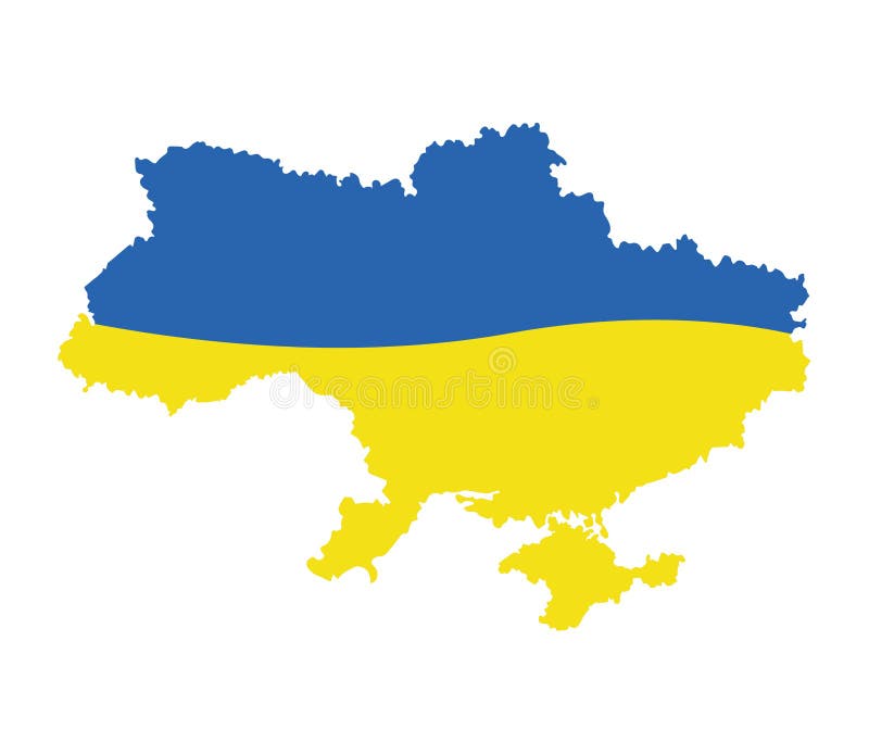 Ukraine map and flag stock vector. Illustration of election - 243247959