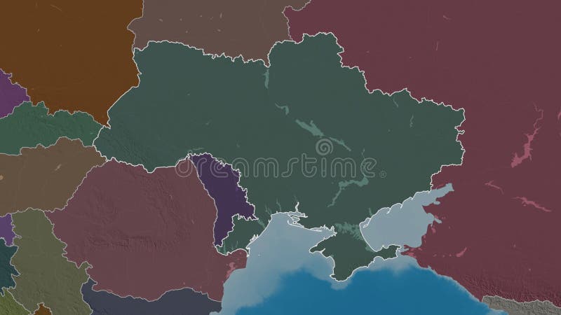 Ukraine - Overview. Administrative Stock Illustration - Illustration of ...