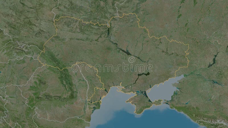 Ukraine - Overview. Satellite Stock Illustration - Illustration of view ...