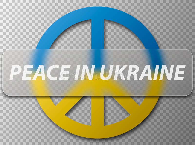 Ukraine Peace Symbols. Peace in Ukraine. Stay with Ukraine Stock Vector ...