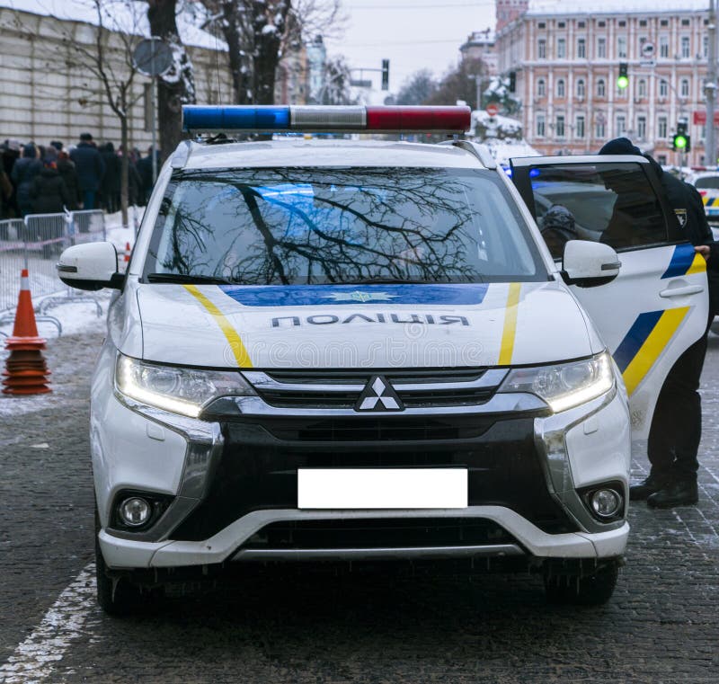 Ukraine police car editorial stock image. Image of kiev - 187170159