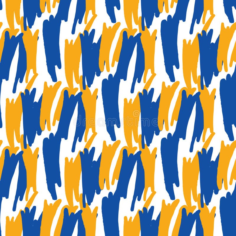 Ukraine Seamless Vector Background in Ukrainian National Colors Blue ...