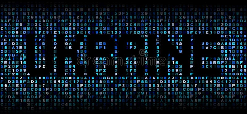 Ukraine Text on Hex Code Illustration Stock Illustration - Illustration ...